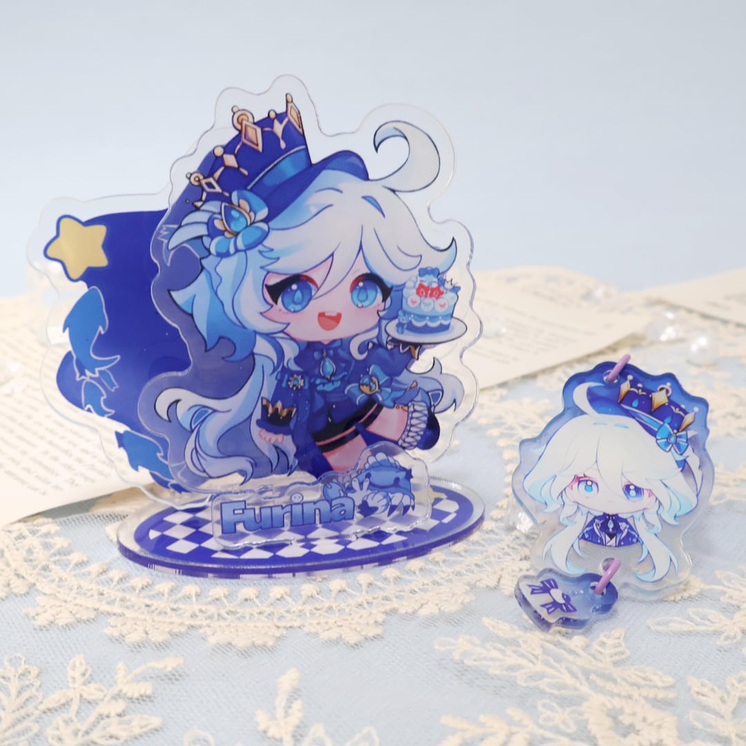 New Version Genshin Impact Furina Retro Series Acrylic Stand,acrylic ...