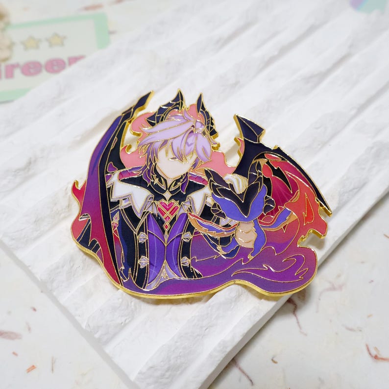 New Model Genshin Impact Durin Metal Badge: Retro Series Enamel Pin - Etsy