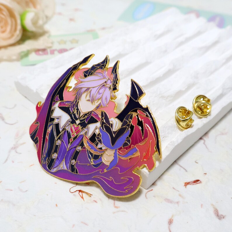 New Model Genshin Impact Durin Metal Badge: Retro Series Enamel Pin ...
