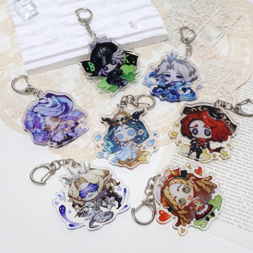 Identity V Acrylic Keychain, Retro Game Character Charm, Backpack Hook ...