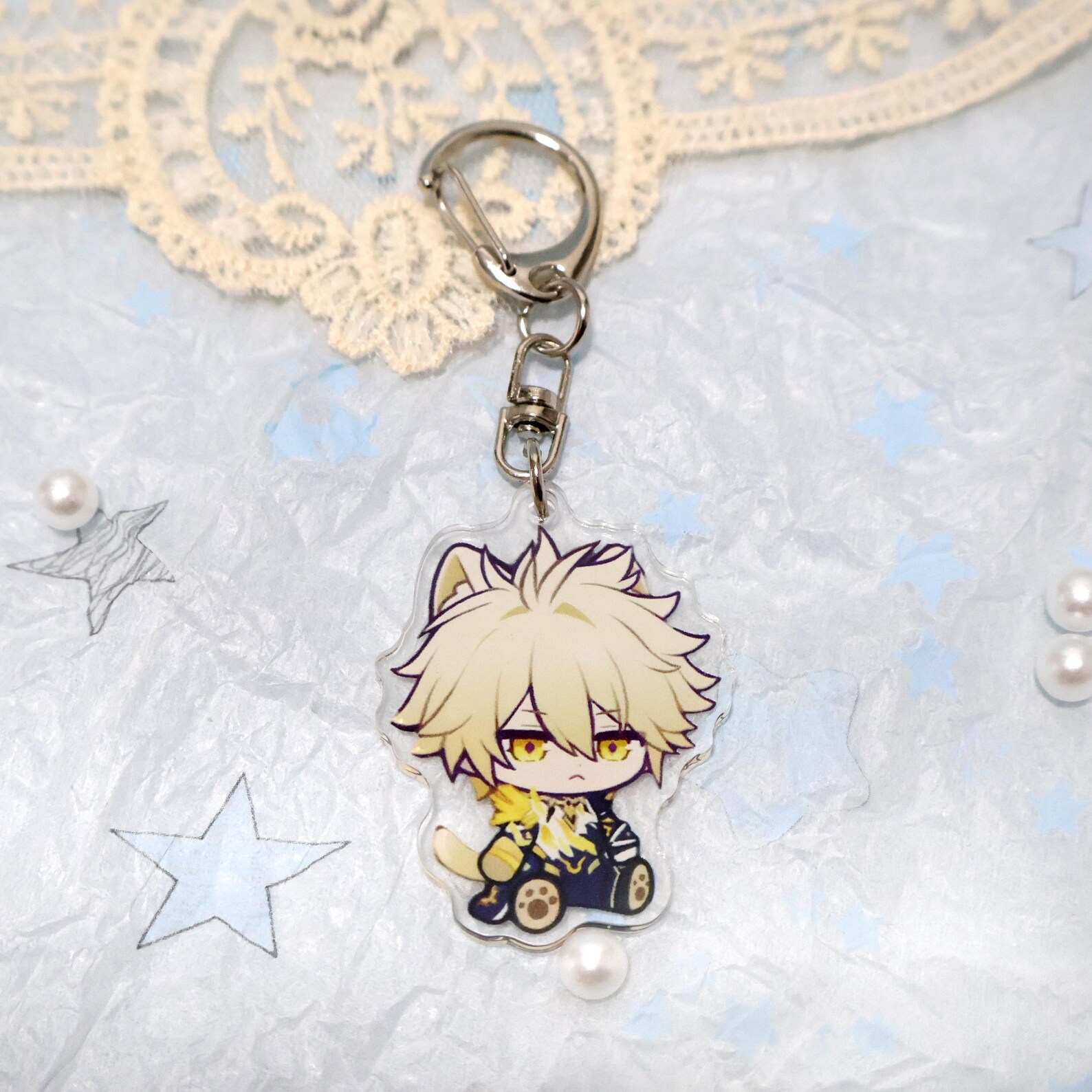 Honkai Star Rail Phainon Keychain: Double-layer Acrylic, Retro Style - Etsy