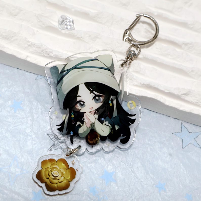 New Model Where Winds Meet Acrylic Keychain Retro Double-layer ...