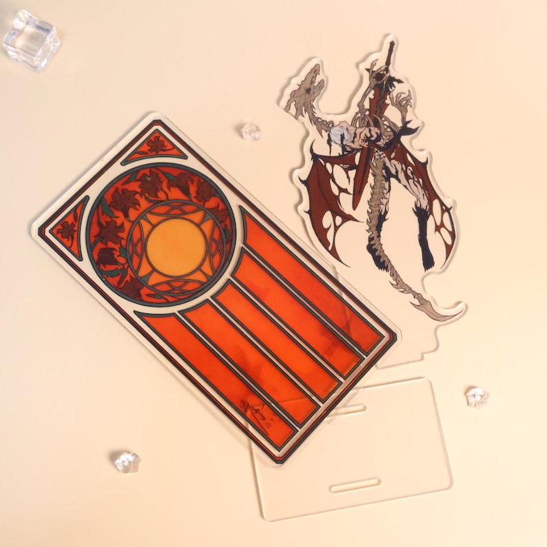 Love and Deepspace Sylus Acrylic Stand, Stained Glass Style - Etsy
