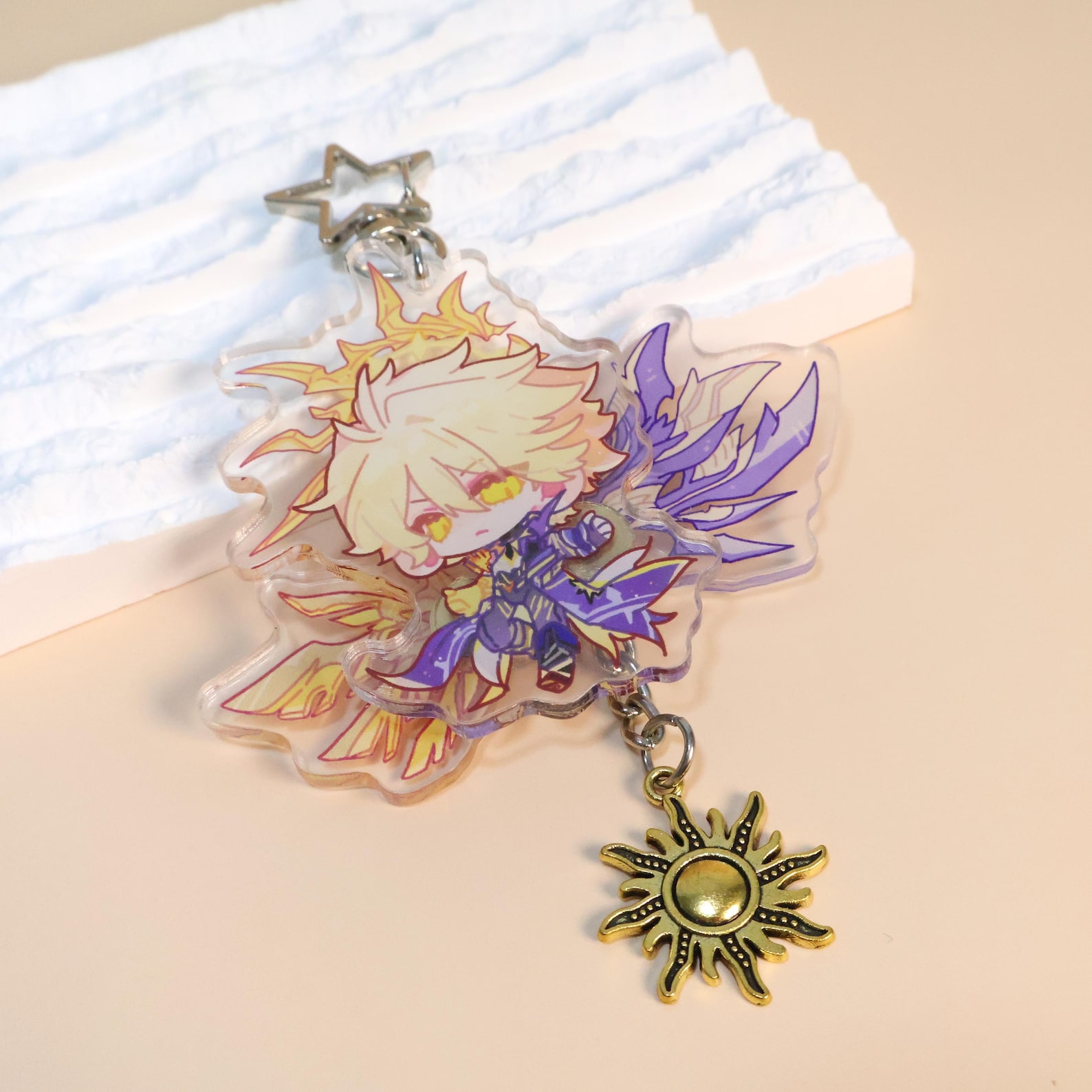 Honkai Star Rail Phainon Keychain: Double-layer Acrylic, Retro Style - Etsy