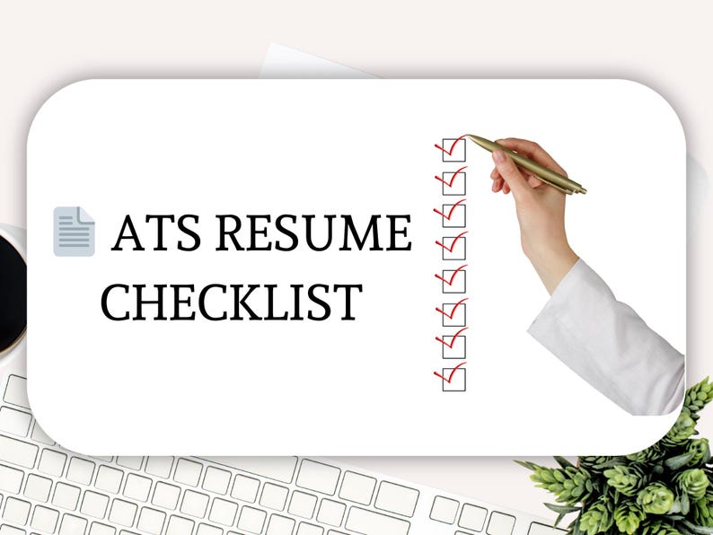 ATS Resume Checklist | CV Optimization Guide | Job Application ...