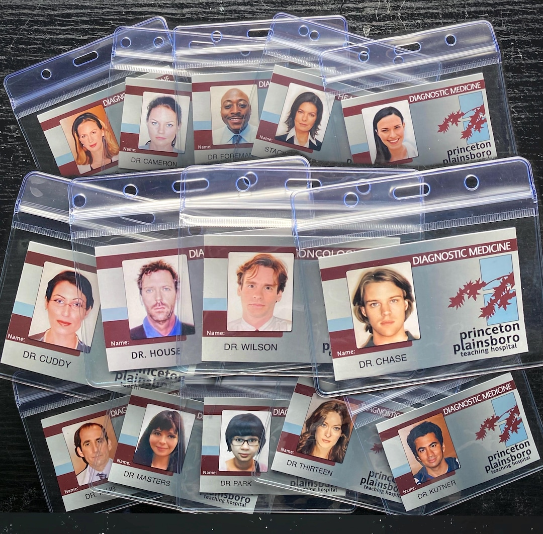 House MD, Replica ID Badges, for ALL Characters Perfect for Cosplays ...