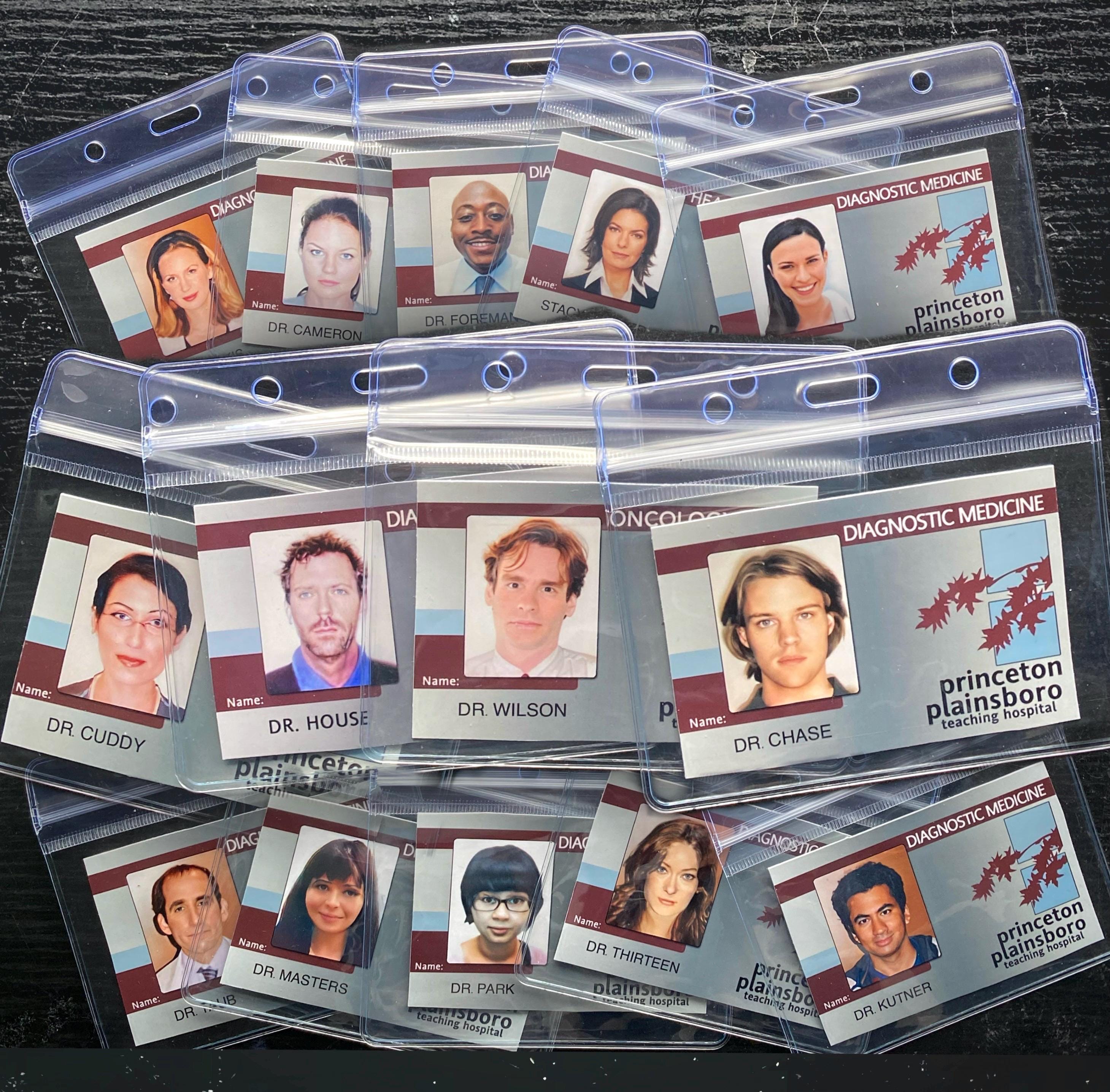 House MD, Replica ID Badges, for ALL Characters Perfect for Cosplays ...