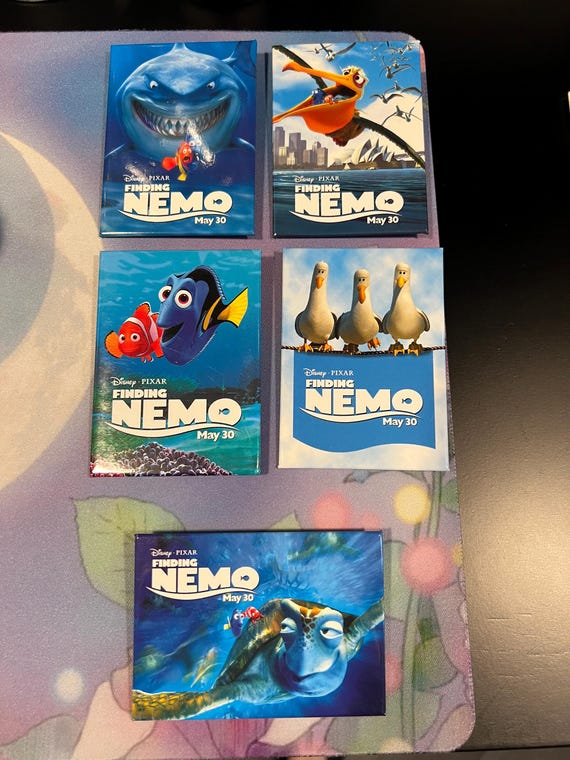 Vintage Finding Nemo Promo Button Collection - Gem