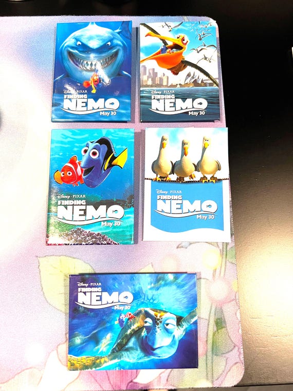 Vintage Finding Nemo Promo Button Collection - Gem