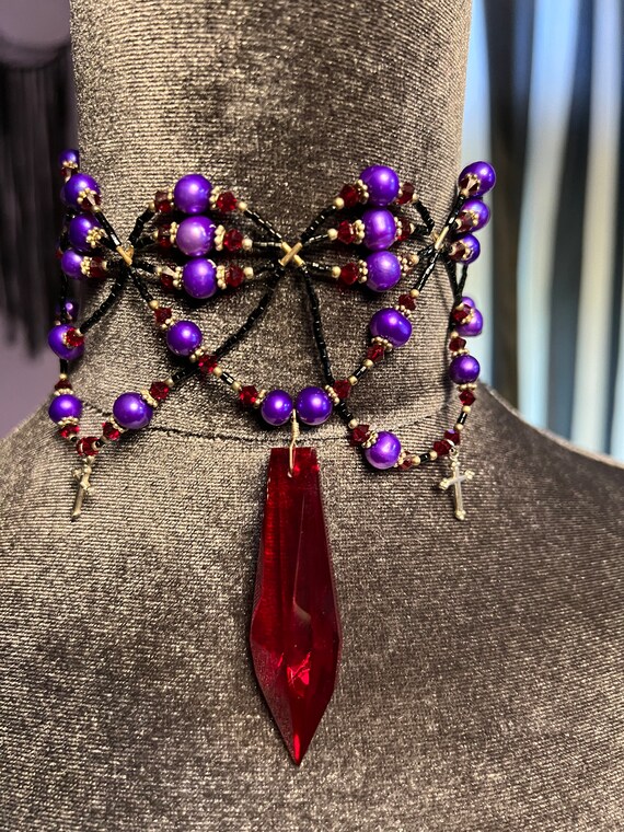 vintage choker gothic - Gem vintage choker gothic - Gem