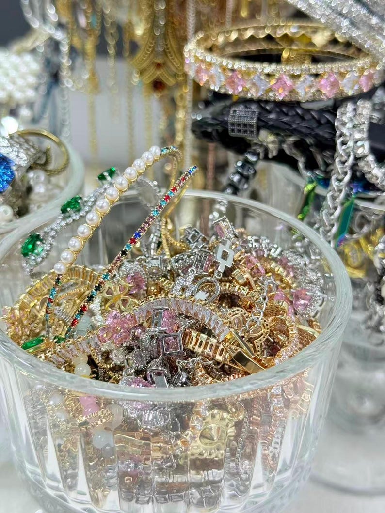 Mystery Jewelry Jar / Random Rings, Necklaces, and Bracelets / Blind ...