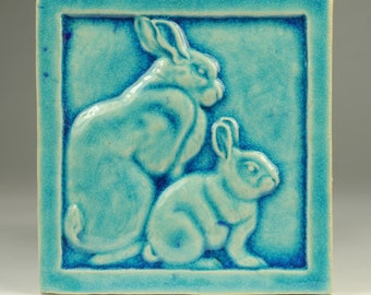 Bunny Tile - Etsy