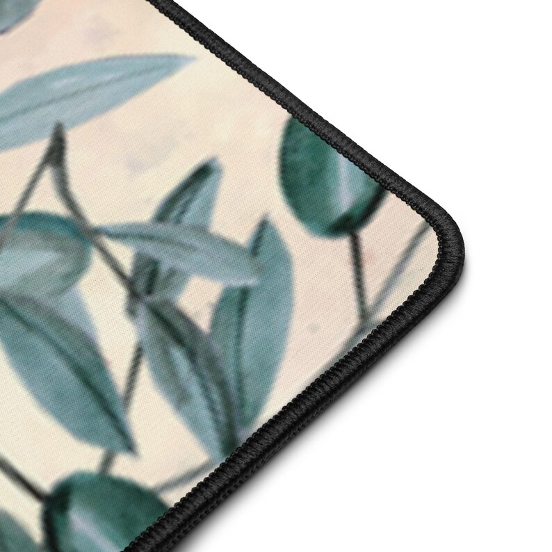 Olive Branch Desk Mat, Watercolor Botanical Mouse Pad, Tuscan Office ...