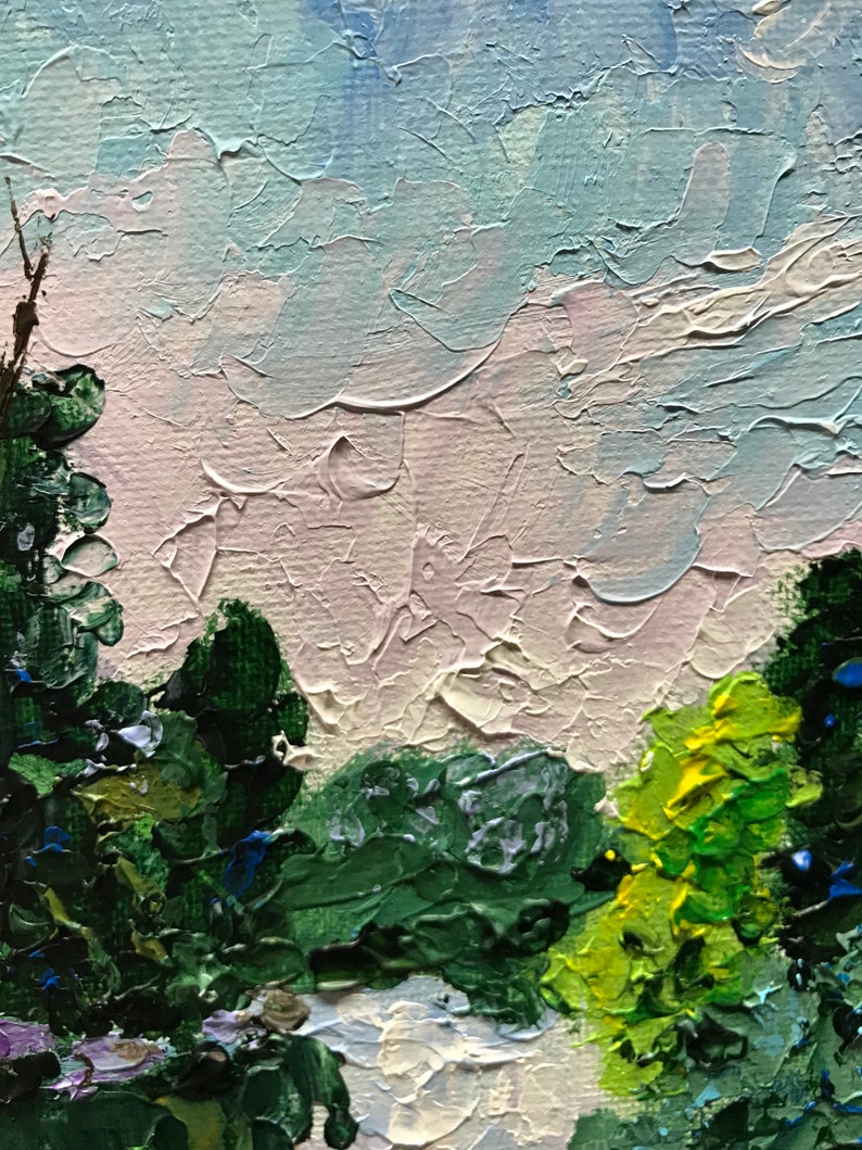 Acrylic Painting Original Impressionist style Impasto Acrylic Landscape ...