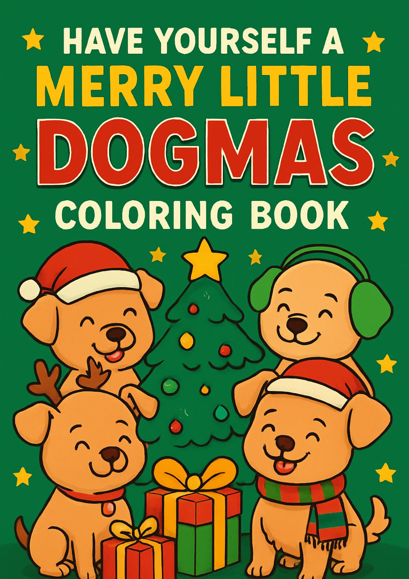 Dog Christmas Coloring Book – 30 Holiday Scenes (PDF Download) - Etsy ...