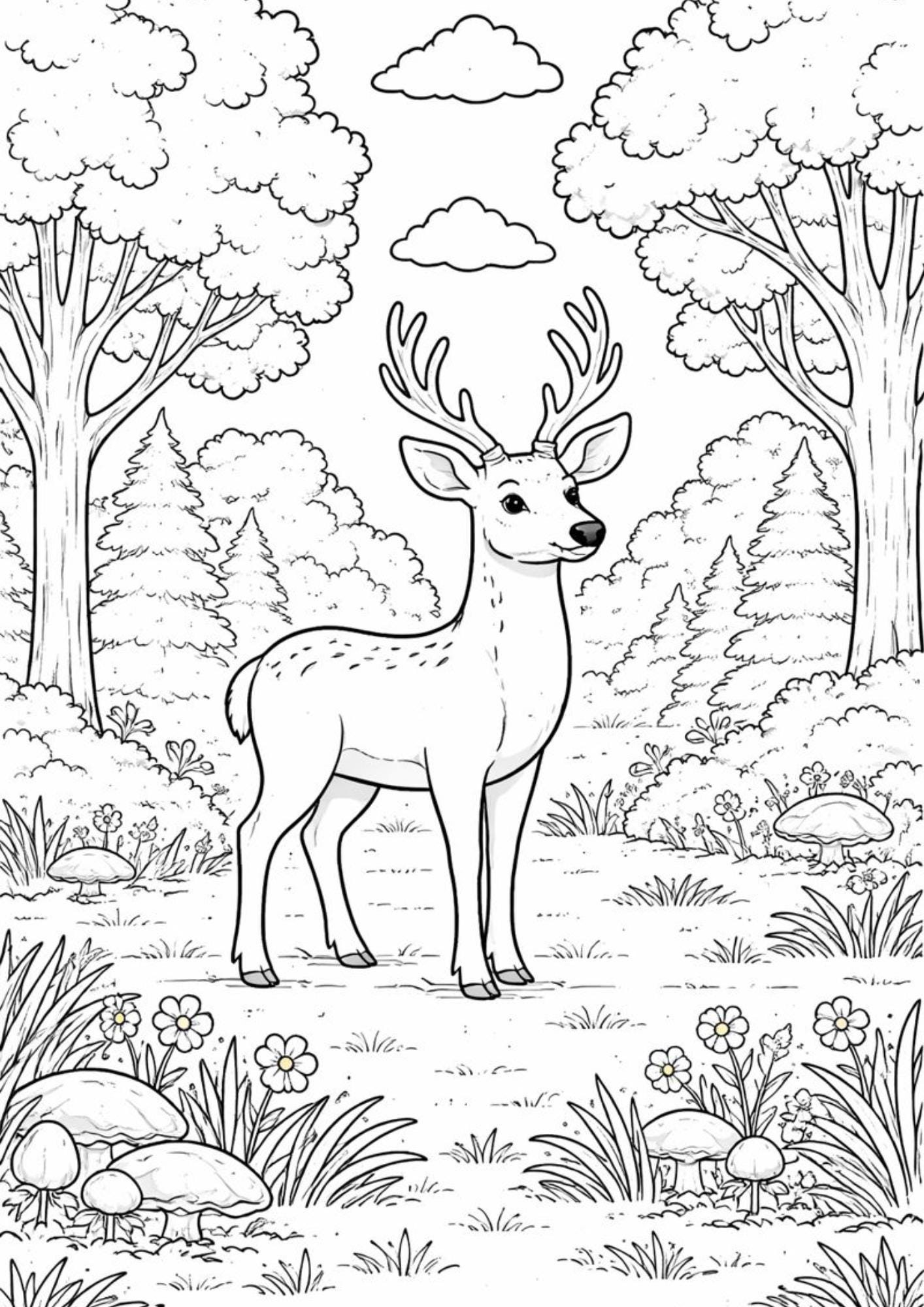 Animal Coloring Book Bundle | 5 Books, 150 Pages (A4 PDF Download ...