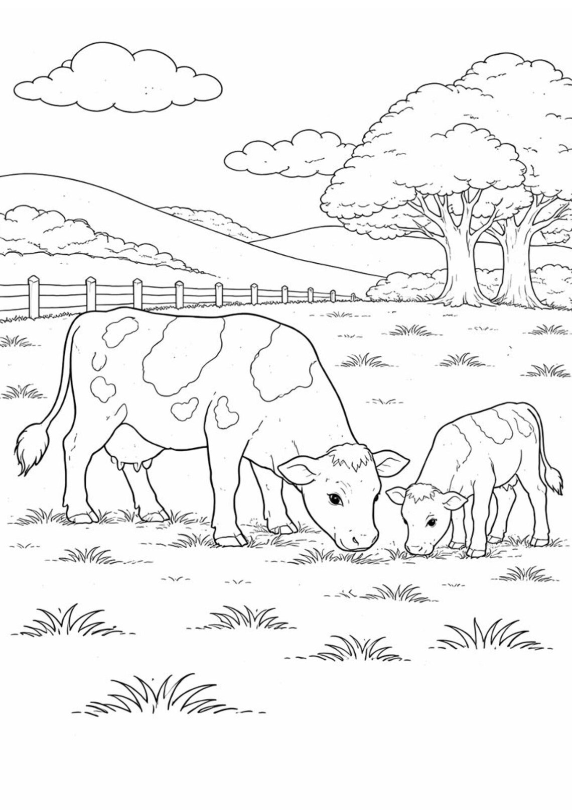 Farm Animal Adventures | Coloring Book | 30 Pages | US Letter and A4 ...