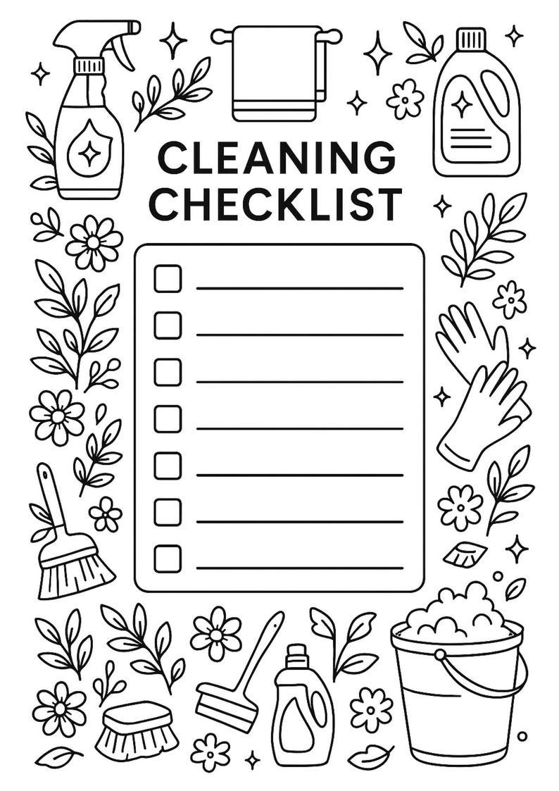 Productivity & Organization Coloring Book Simplistic Cover | 30-page ...