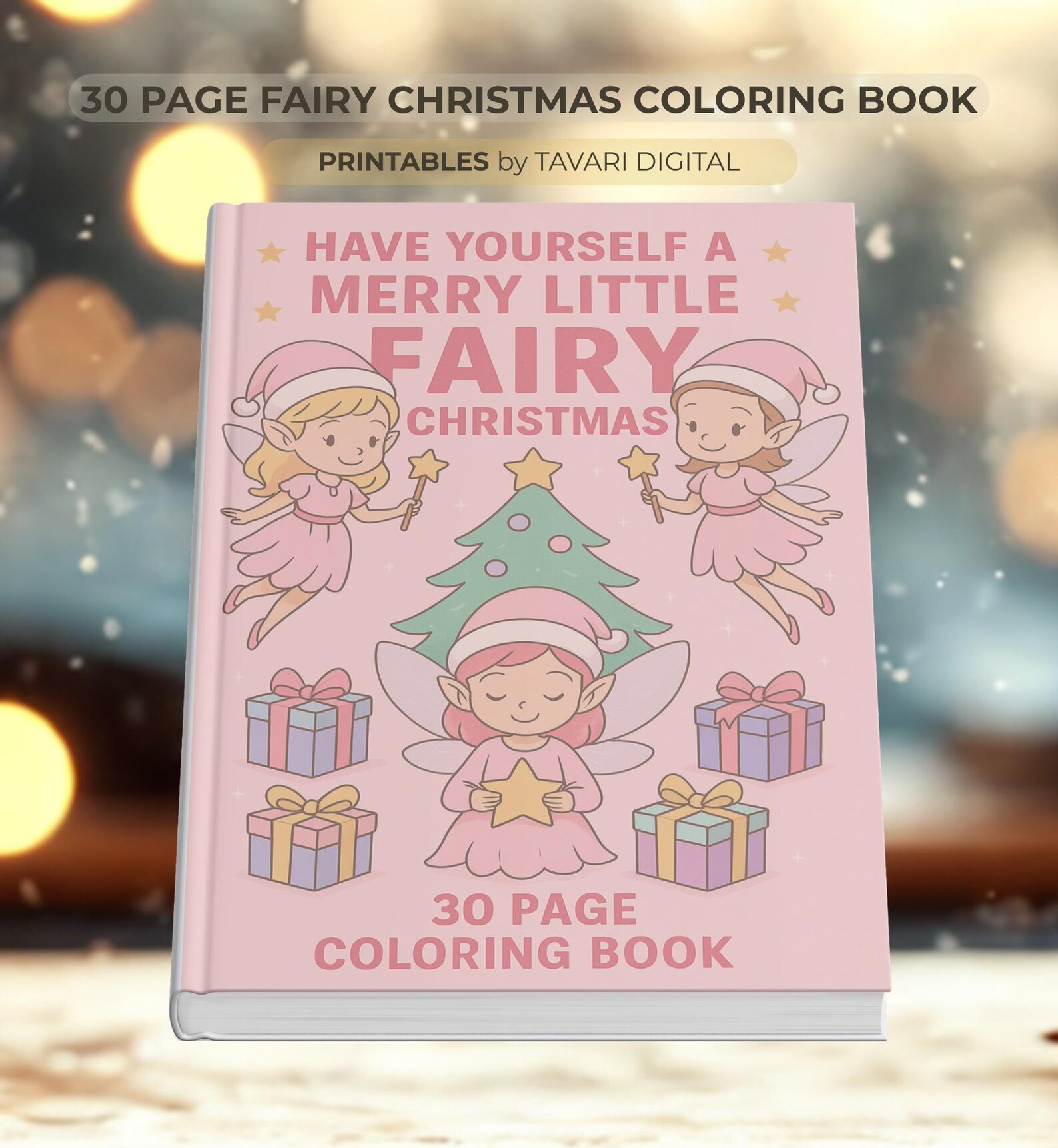 Fairy Christmas Coloring Book – 30 Holiday Fairy Scenes (PDF Download ...