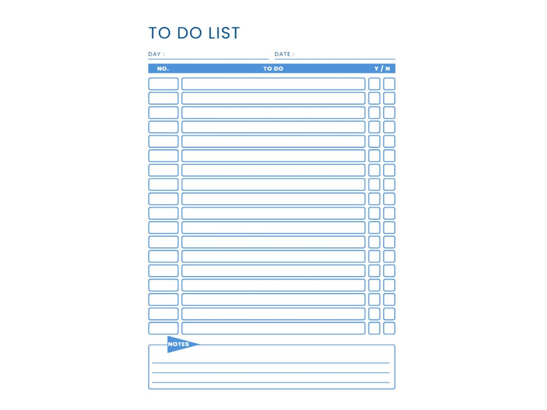 Printable Daily to Do List | Minimalist Task Checklist (PDF) - Etsy