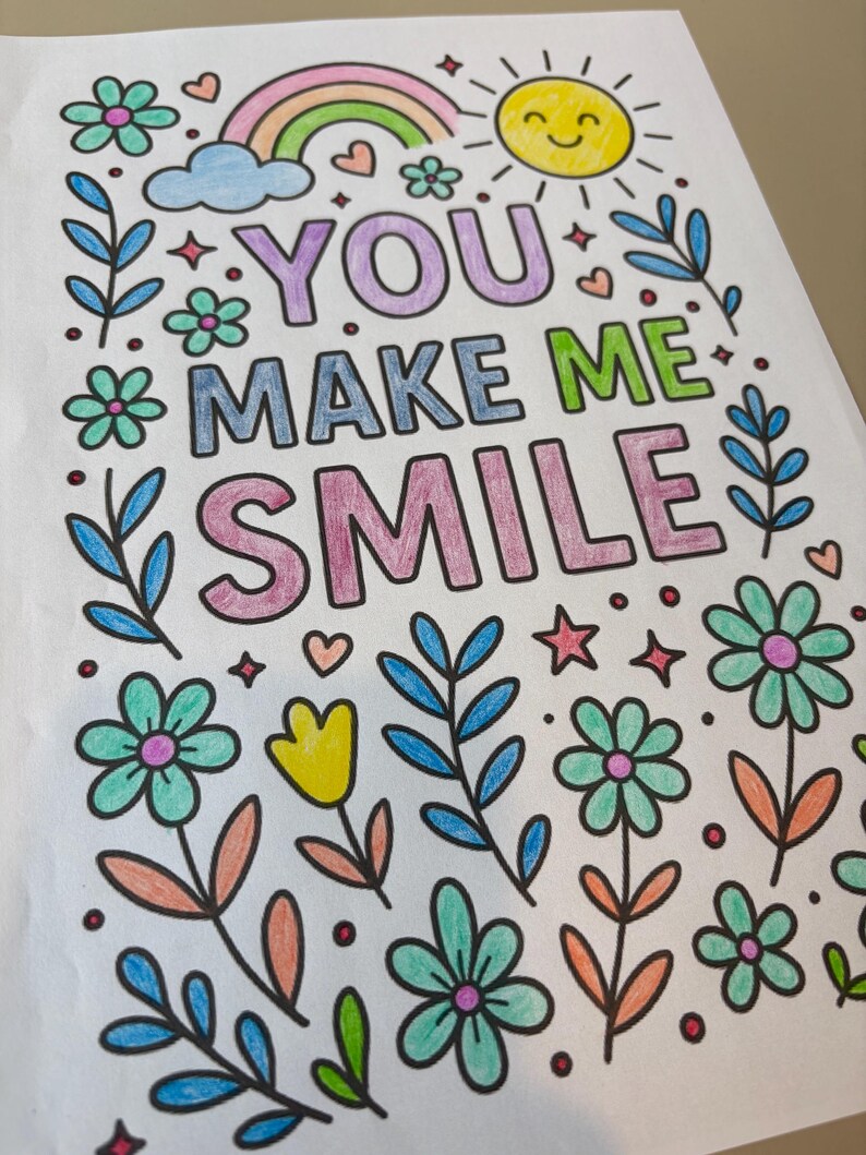 Kids Positive Affirmations Coloring Book | Self‑esteem & Confidence ...
