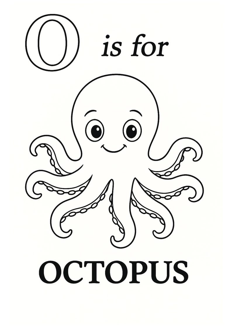 Animal Alphabet Coloring Book | Printable PDF Digital Download | Kids ...