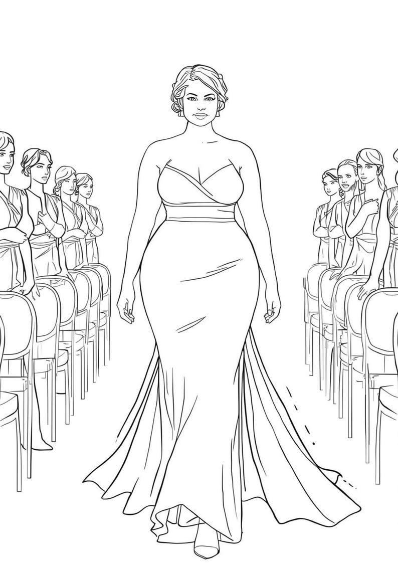 Bridal Coloring Book | 30 Wedding‑themed Coloring Pages | Printable A4 ...