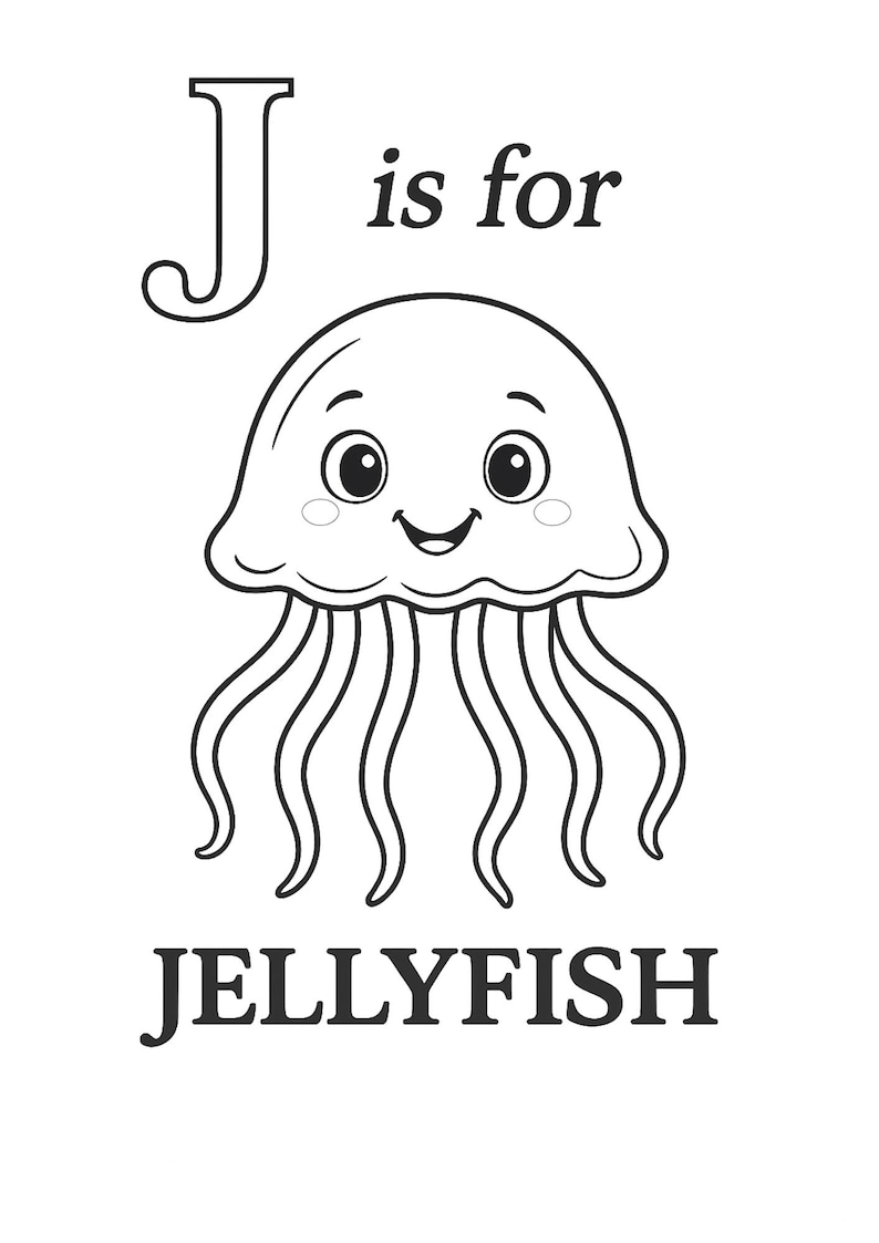 Animal Alphabet Coloring Book | Printable PDF Digital Download | Kids ...