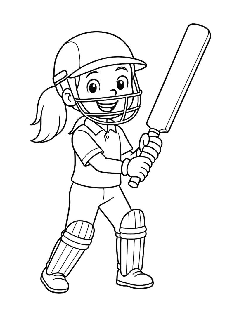 Kids Sports Coloring Book Bundle | Basketball & Cricket Activity Pages ...