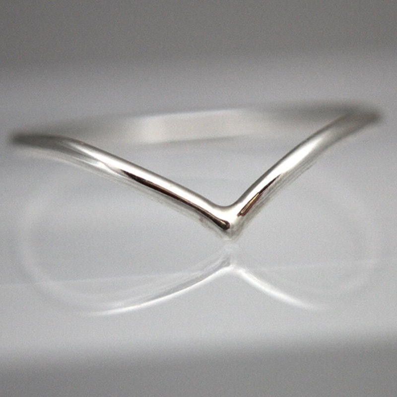 Chevron Ring - Etsy