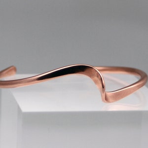 Copper Cuff, Brass Cuff, Wave Cuff Bracelet, Cuff Bracelet, Gift for ...