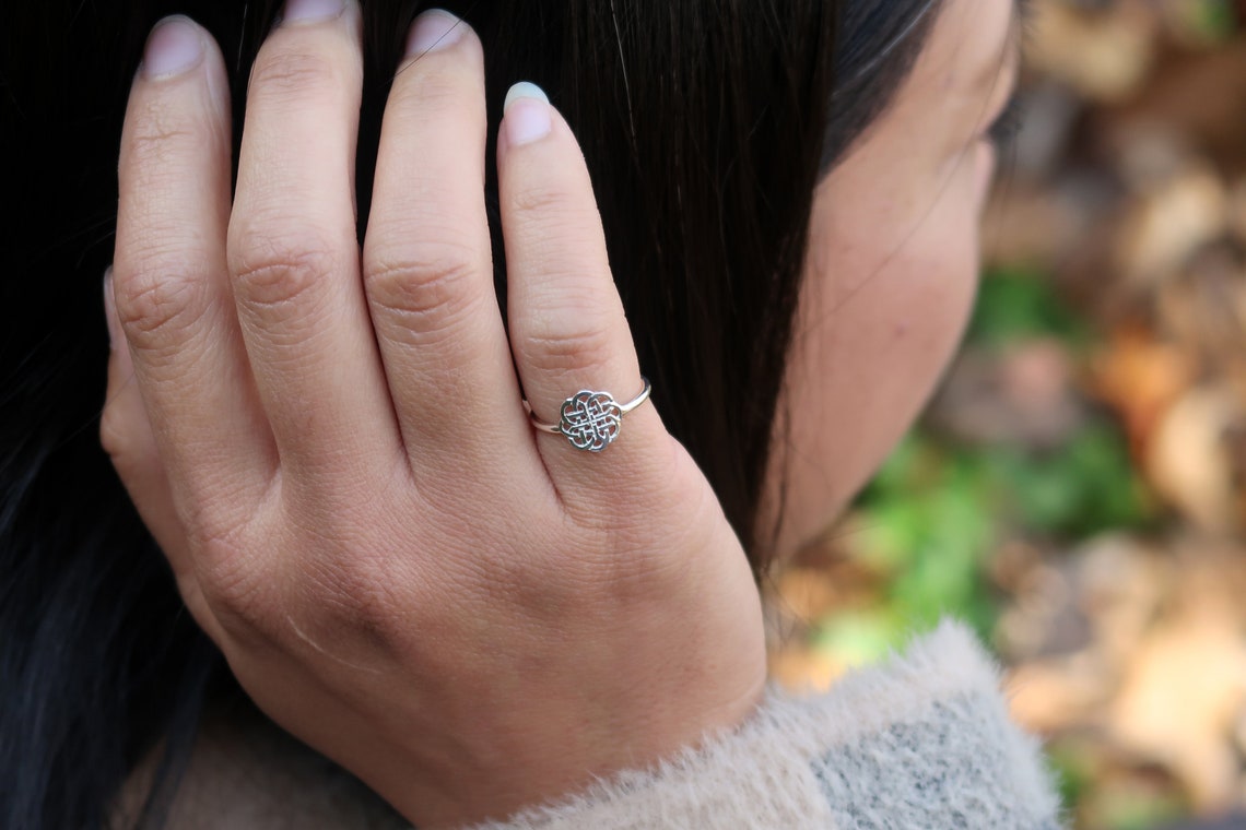 Celtic Ring Celtic Knot Ring Silver Celtic Ring Irish - Etsy