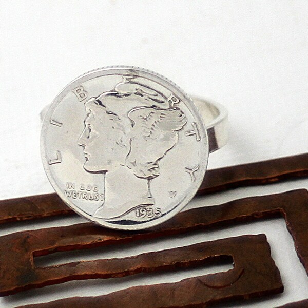 Dime Ring - Etsy