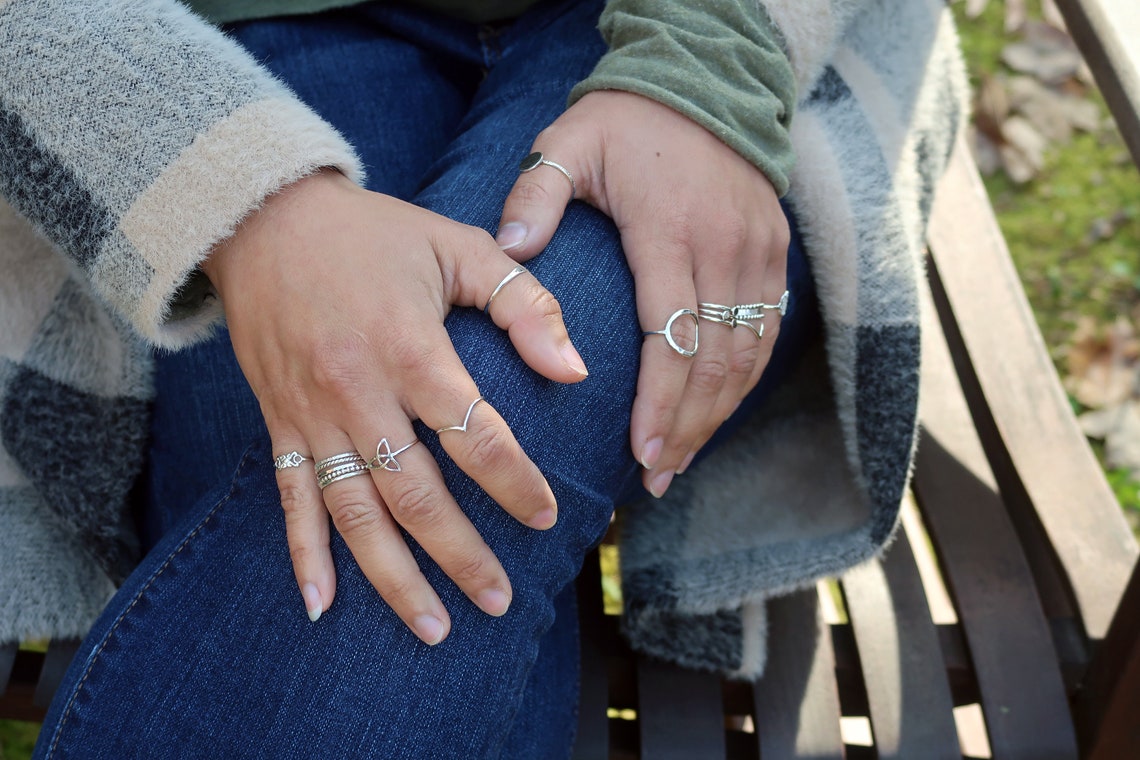 Stackable Rings Stacking Silver Eco Friendly Handmade - Etsy
