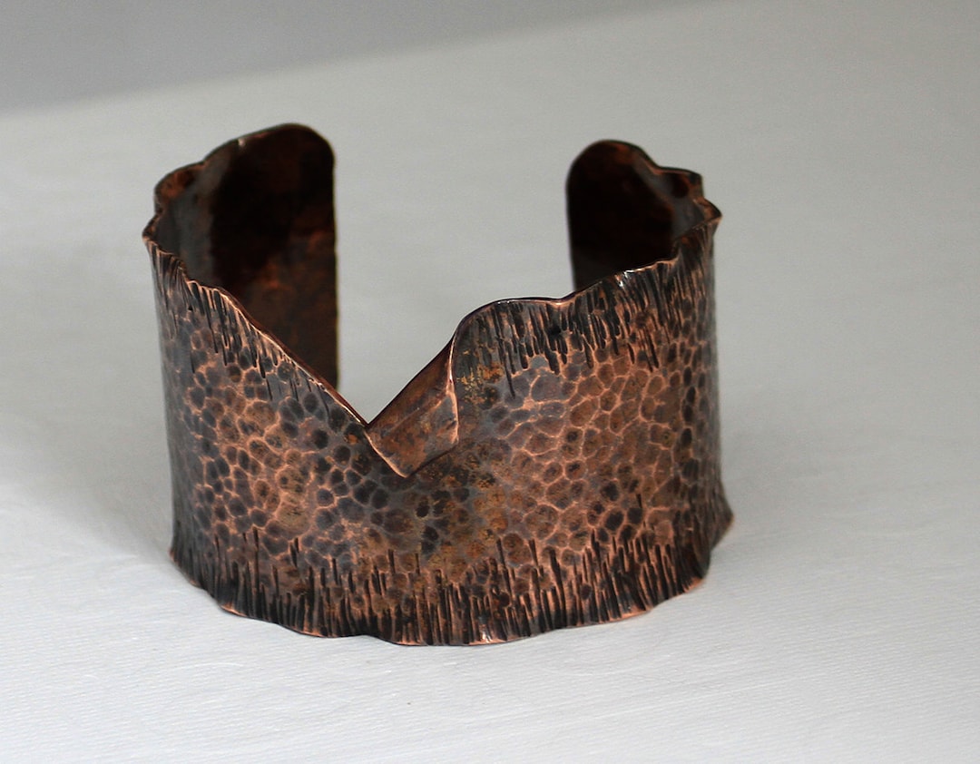 Handmade Copper Cuff Bracelet, Copper Cuff Bracelet, Hammered Copper ...