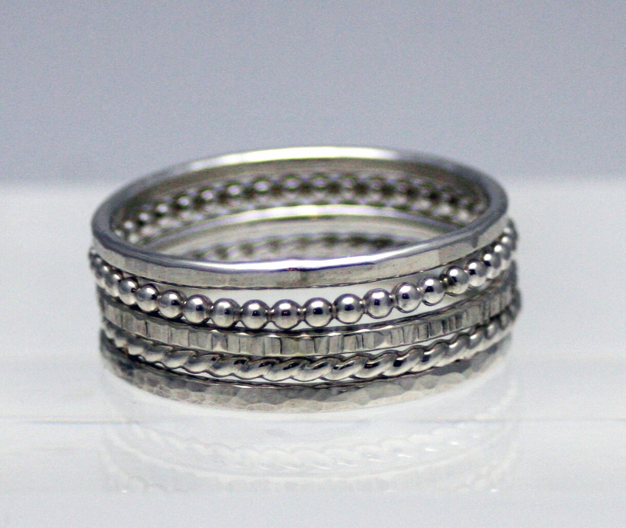 Stackable Rings Stacking Silver Eco Friendly Handmade | Etsy