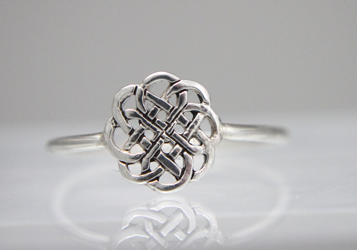 Celtic Ring Celtic Knot Ring Silver Celtic Ring Irish - Etsy