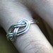Sterling Silver Ring, Infinity Ring, Double Infinity Ring, Silver Knot ...