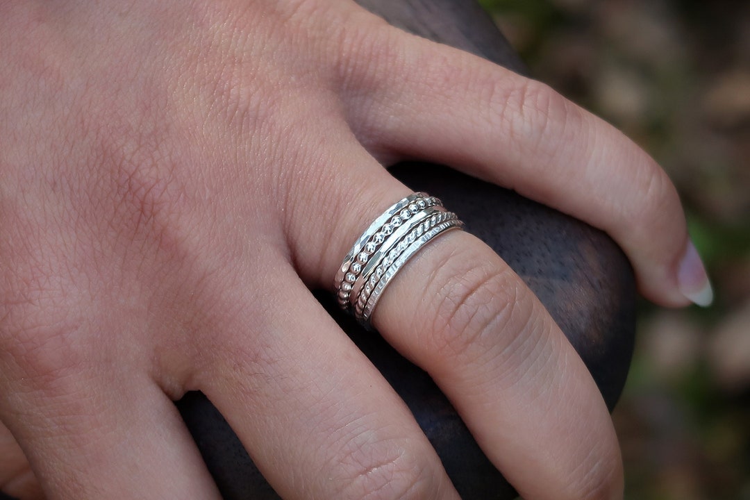 Stackable Rings, Stacking, Silver, Eco Friendly, Handmade, Women, Eco ...