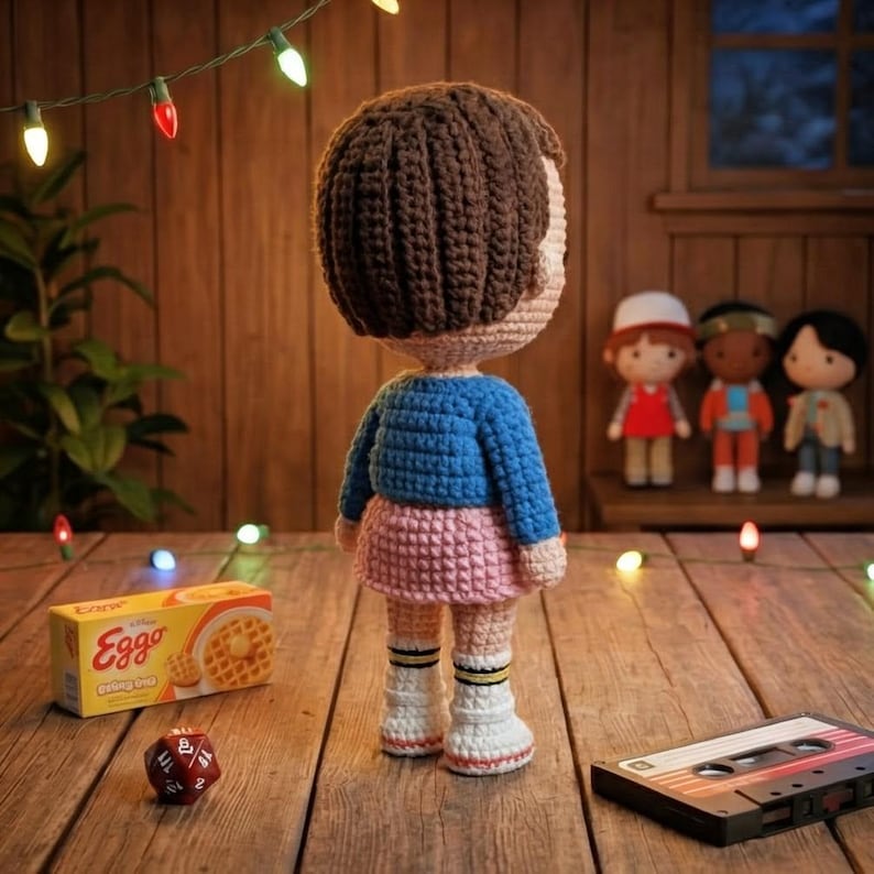 Eleven Stranger Things Amigurumi Pattern | Crochet Doll PDF Tutorial ...