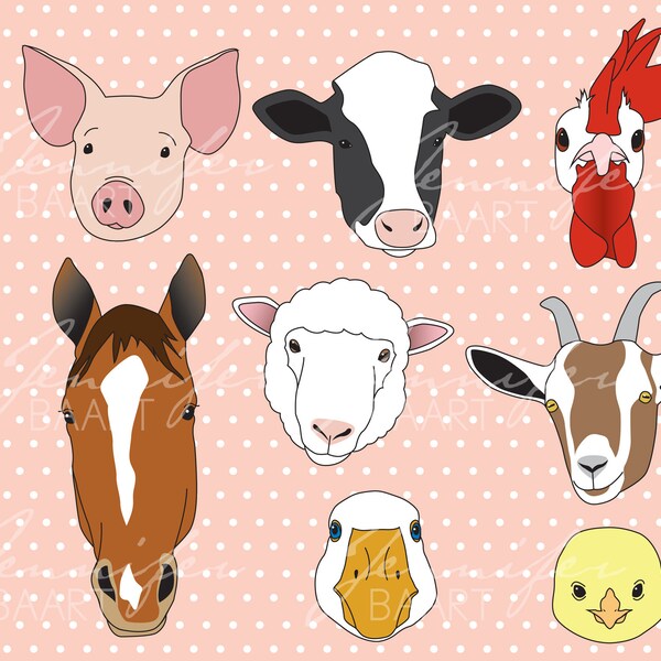 Barnyard Clip Art - Etsy