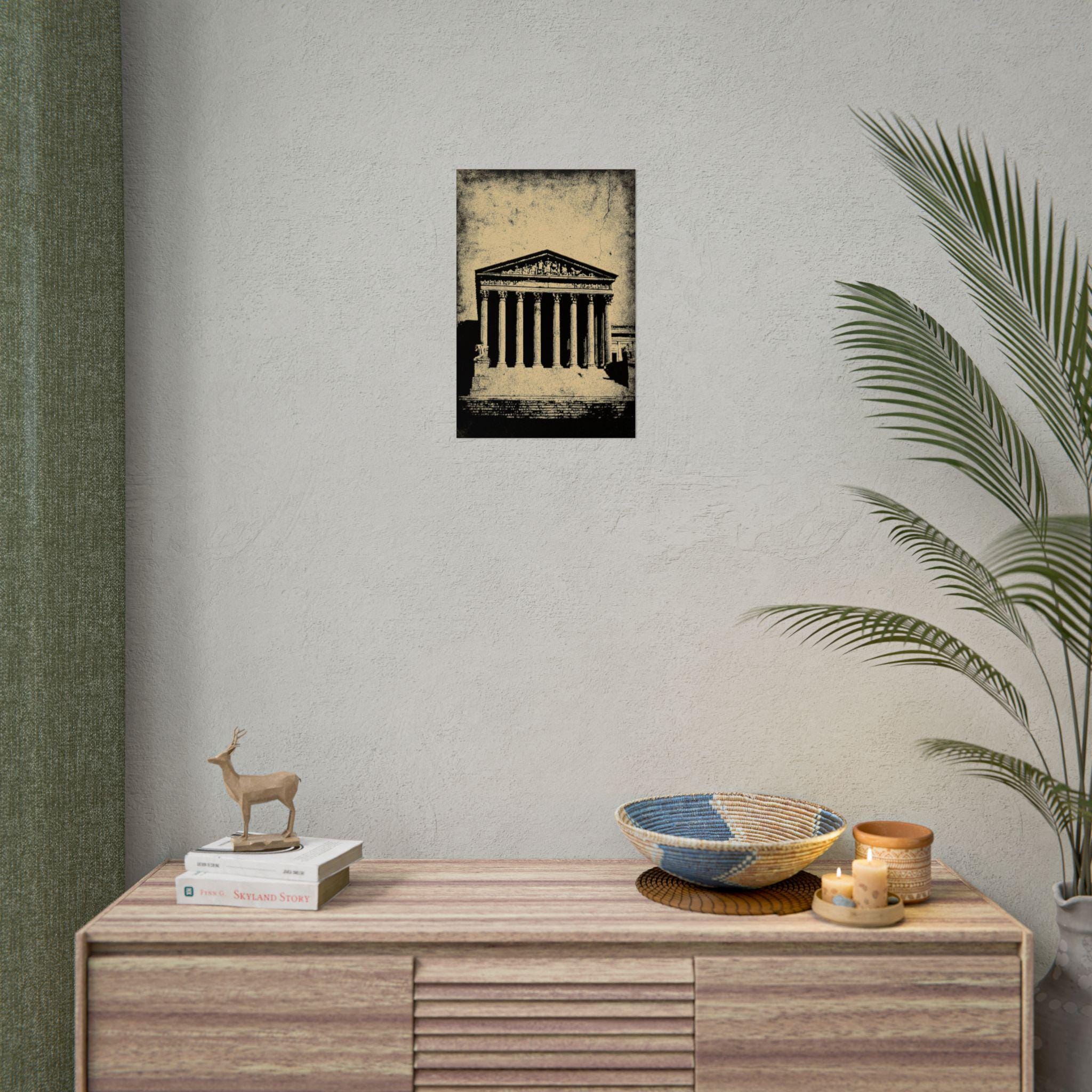 Vintage Supreme Court Building Poster Rolled Posters | Antique ...