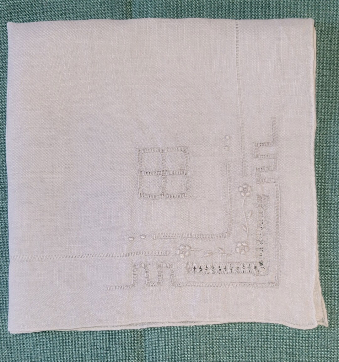 Drawn Thread Antique Linen Ladies Handkerchief, Embroidery - Etsy