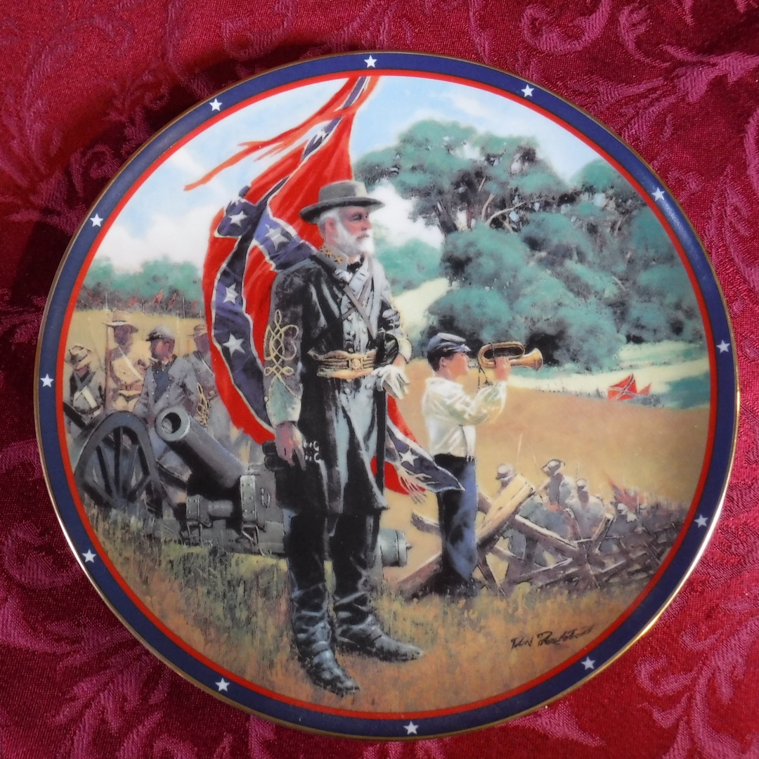 The American Civil War Collectors Plate, General E. Lee, by Dan ...