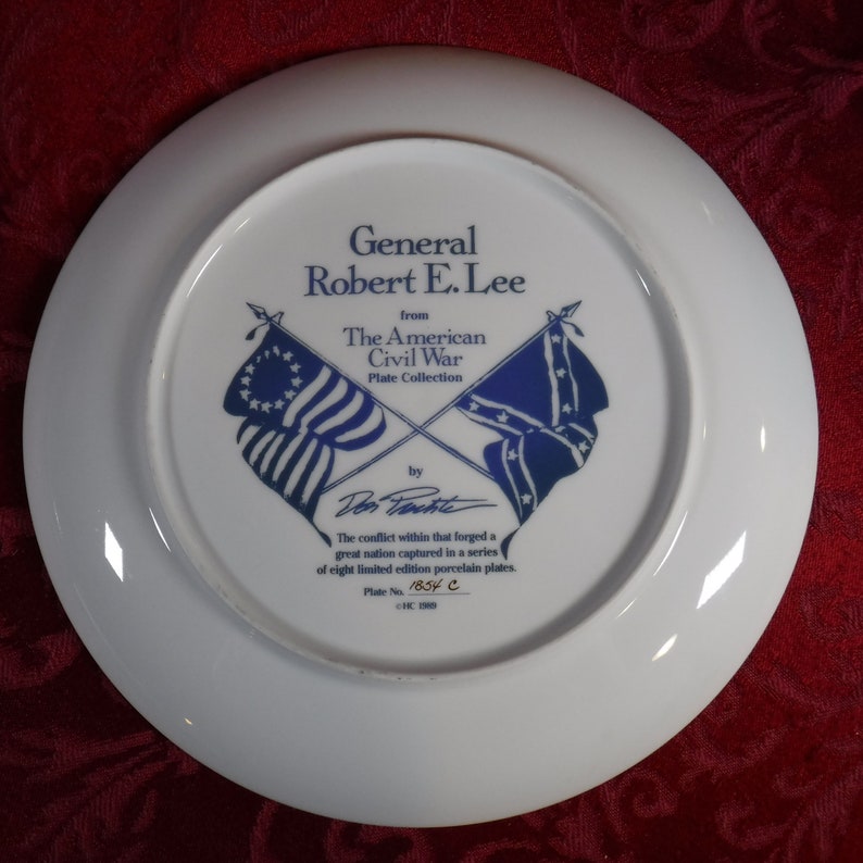 The American Civil War Collectors Plate, General E. Lee, by Dan ...