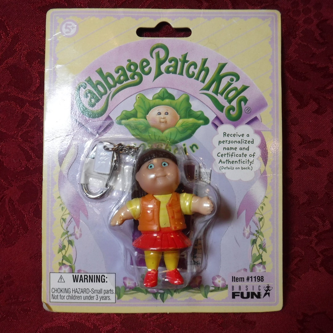 Cabbage Patch Kids Keychain. Little Girl #1198. in Original Package. - Etsy