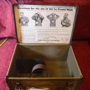 Vintage WW2 LA France Gas Mask. CASE ONLY. - Etsy
