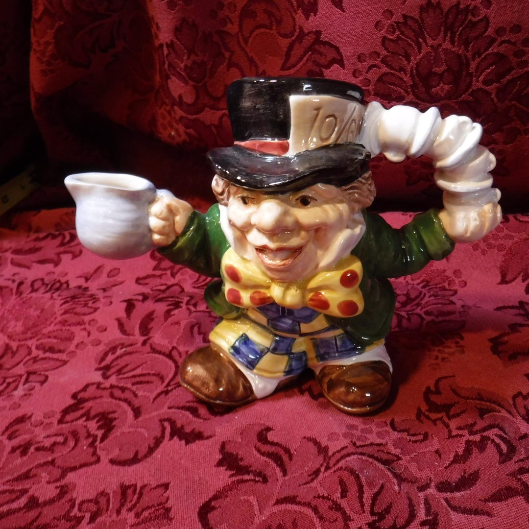 Fitz and Floyd Mad Hatter Creamer Pitcher. 1992 Alice in Wonderland. - Etsy