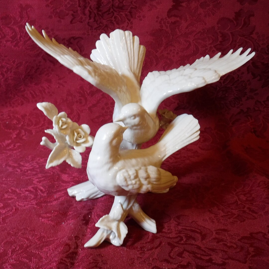 Lenox Wedding Promises Dove and Roses Figurine. Excellent Condition ...