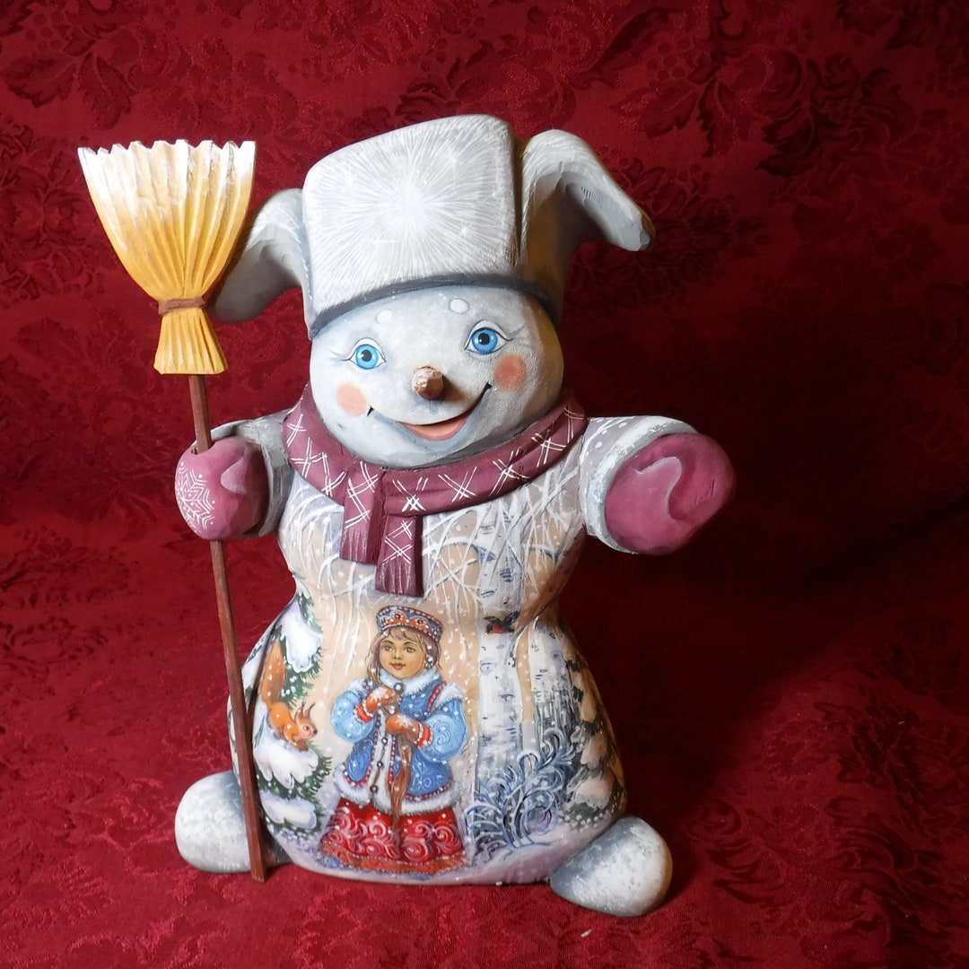 G. De Brekht Hand Painted German Snowman, Signed - Etsy